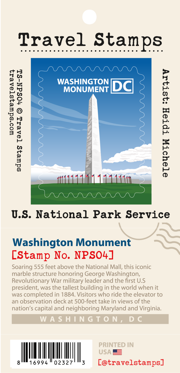 Washington Monument Travel Stamp – Travel Stamps