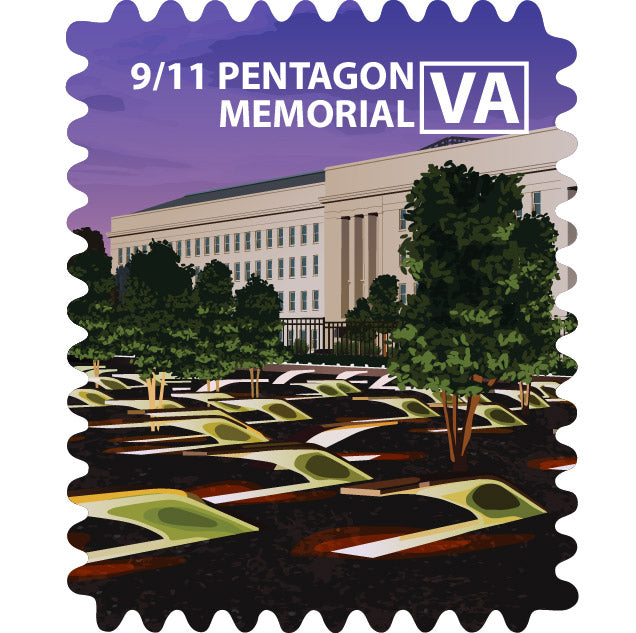 National 9/11 Pentagon Memorial Travel Stamp – Travel Stamps