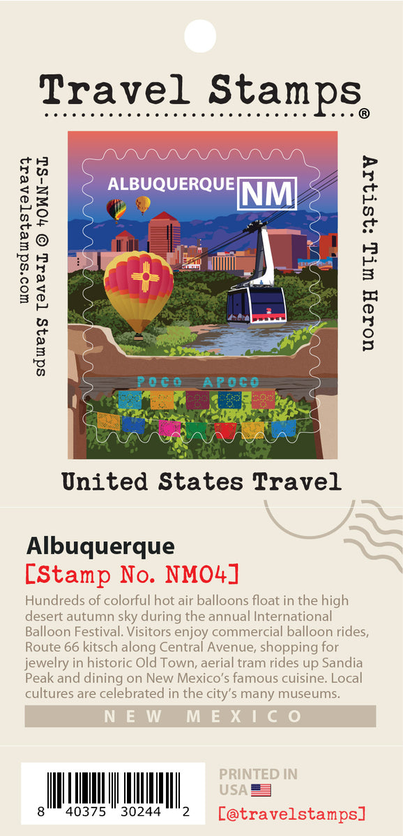 Albuquerque Travel Stamp – Travel Stamps