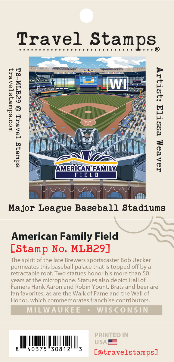 American Family Field Travel Stamp – Travel Stamps