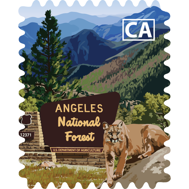 Angeles National Forest Travel Stamp – Travel Stamps
