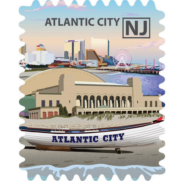 Atlantic City Travel Stamp – Travel Stamps