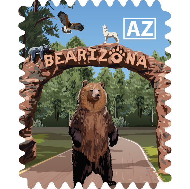 Bearizona Wildlife Park Travel Stamp – Travel Stamps