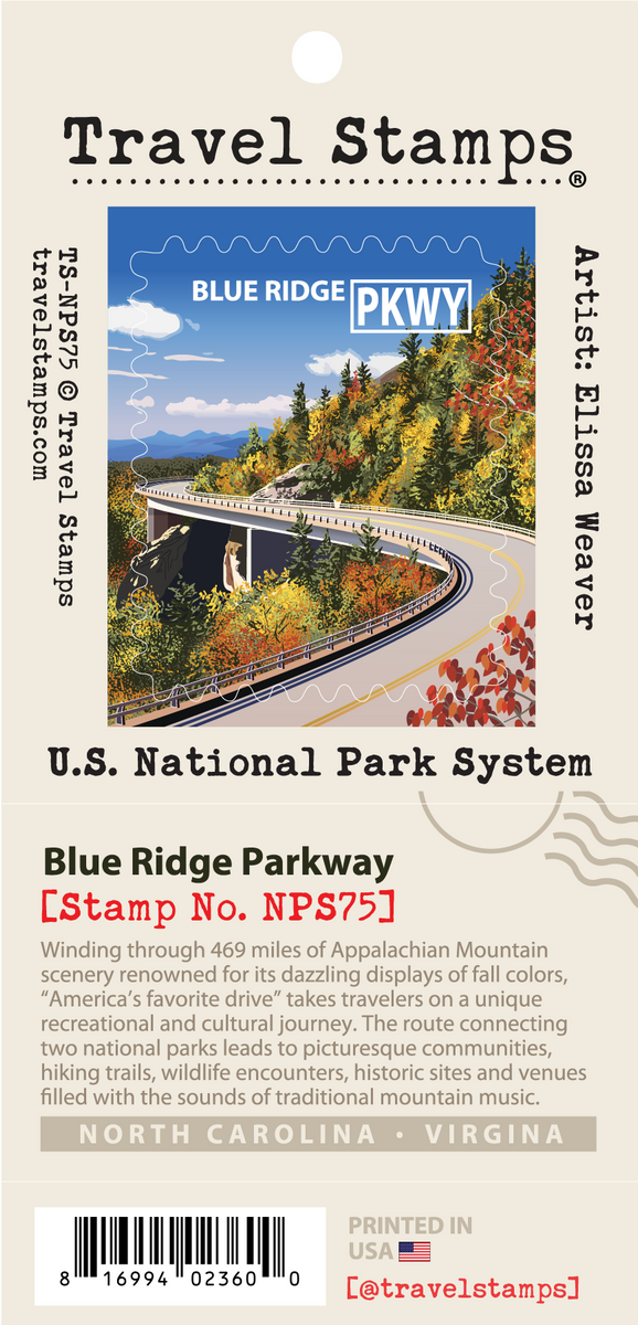 Blue Ridge Parkway Travel Stamp – Travel Stamps