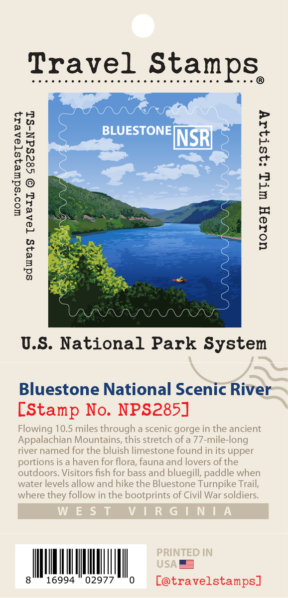 Bluestone National Scenic River Travel Stamp – Travel Stamps