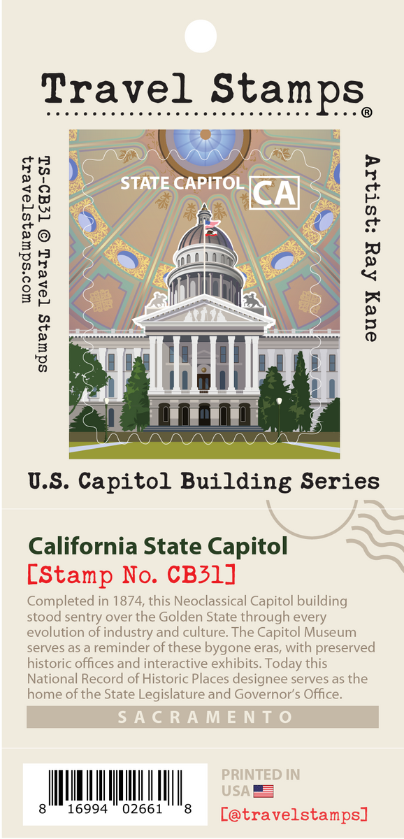 California State Capitol Travel Stamp – Travel Stamps
