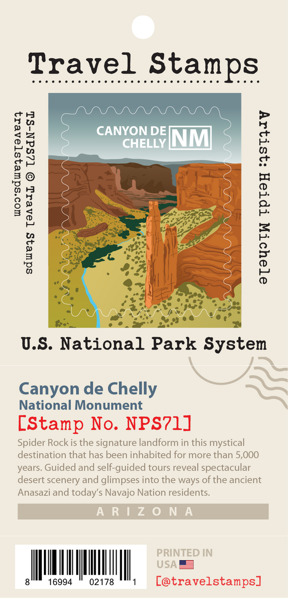 Canyon de Chelly National Monument Travel Stamp – Travel Stamps
