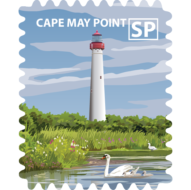 Cape May Point State Park Travel Stamp – Travel Stamps
