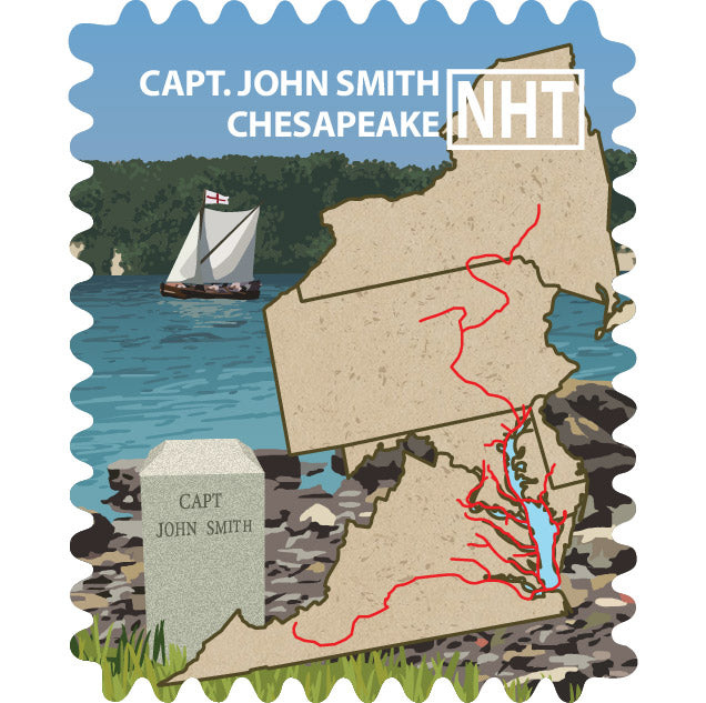Captain John Smith Chesapeake National Historic Trail Travel Stamp – Travel Stamps