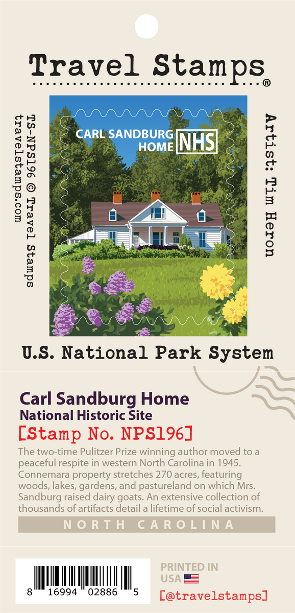 Carl Sandburg Home NHS Travel Stamp – Travel Stamps