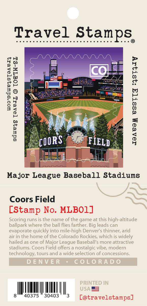 Coors Field Travel Stamp – Travel Stamps