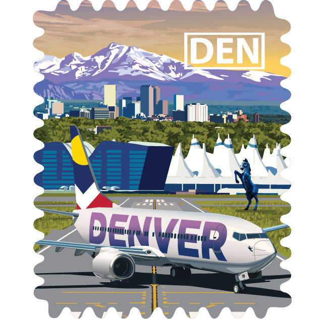 Denver International Airport Travel Stamp – Travel Stamps