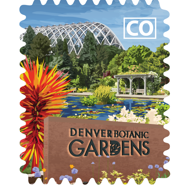 Denver Botanic Gardens Travel Stamp – Travel Stamps