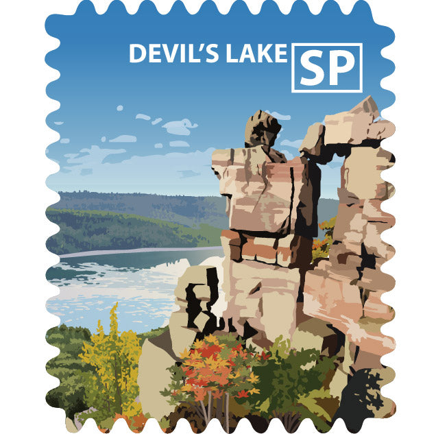 Devil's Lake State Park Travel Stamp – Travel Stamps