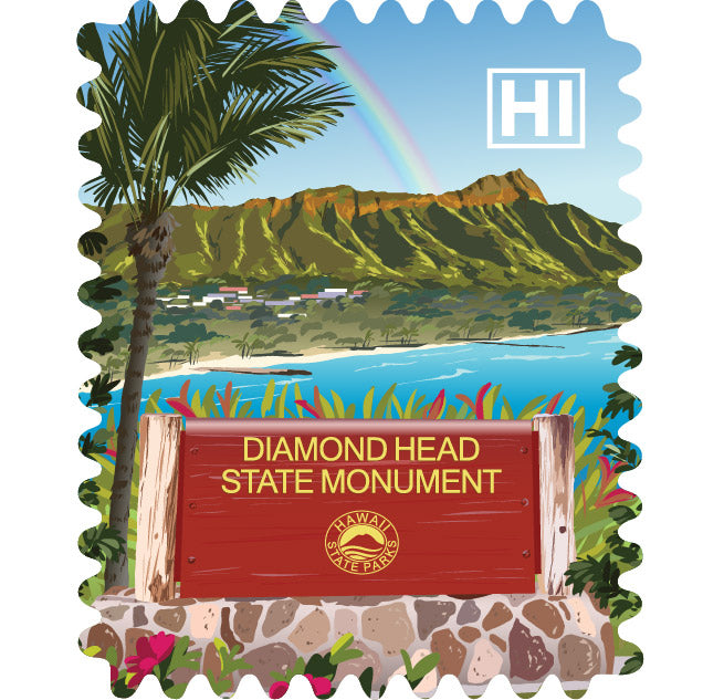 Diamond Head State Monument Travel Stamp – Travel Stamps