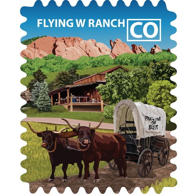 Flying W Ranch Travel Stamp – Travel Stamps