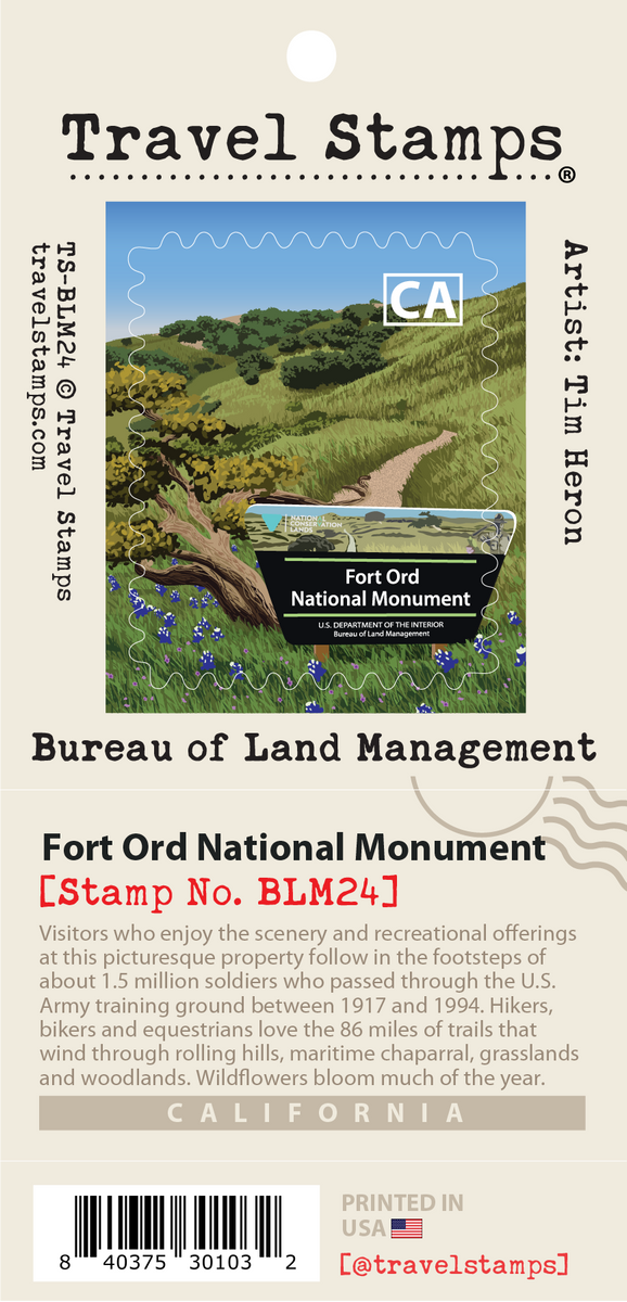 Fort Ord National Monument Travel Stamp – Travel Stamps