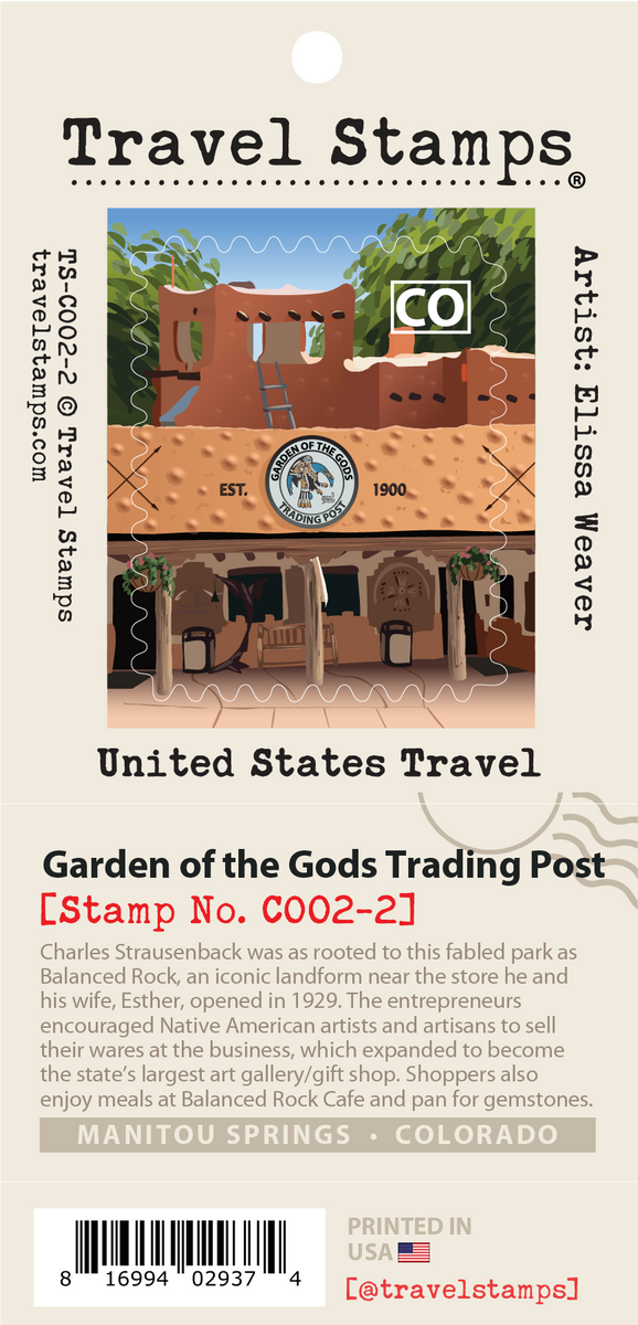 Garden of the Gods Trading Post Travel Stamp – Travel Stamps