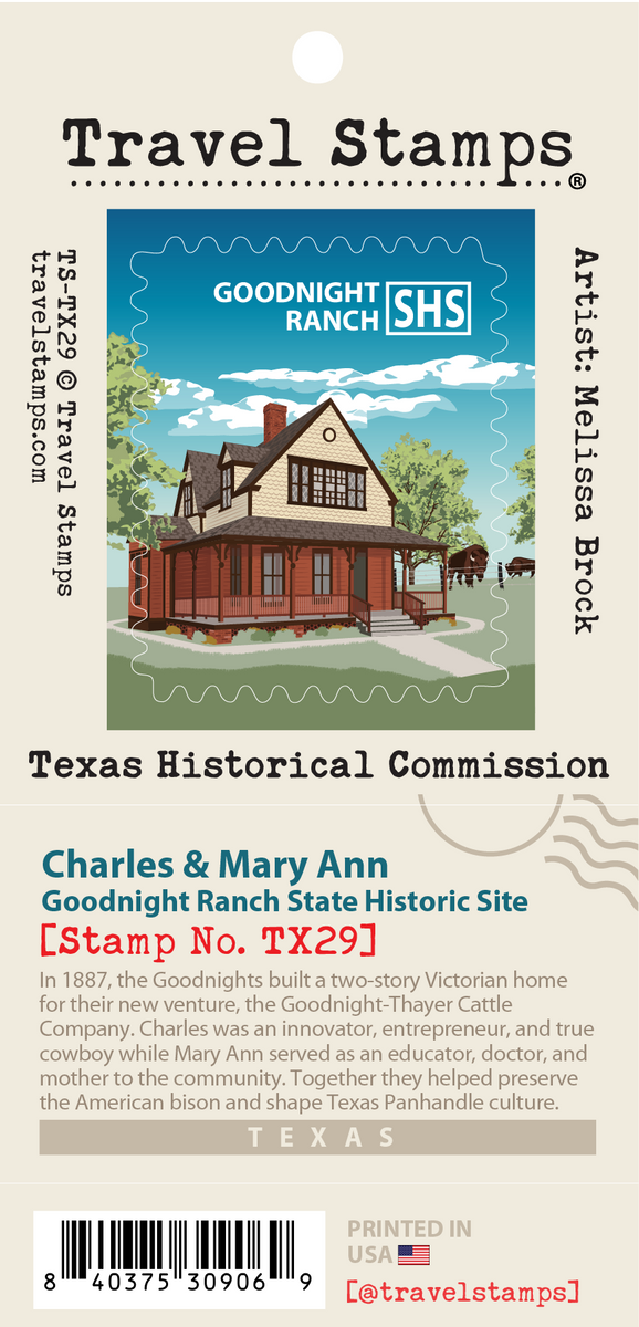 Charles & Mary Ann Goodnight Ranch State Historic Site – Travel Stamps