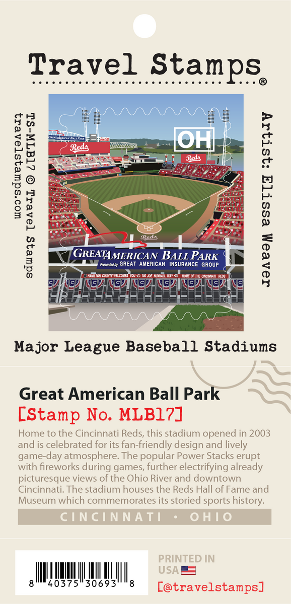 Great American Ball Park Travel Stamp – Travel Stamps
