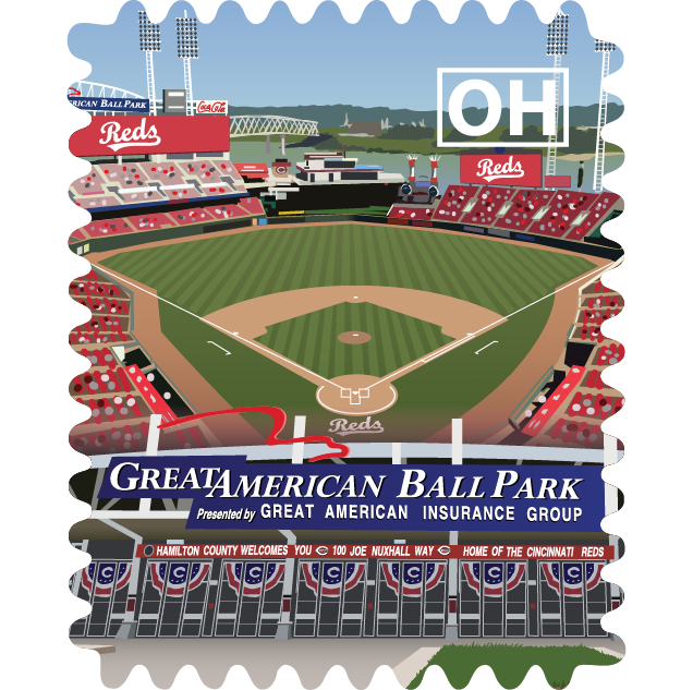 Great American Ball Park Travel Stamp – Travel Stamps