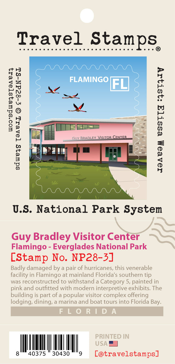Everglades National Park - Guy Bradley Visitor Center Travel Stamp ...
