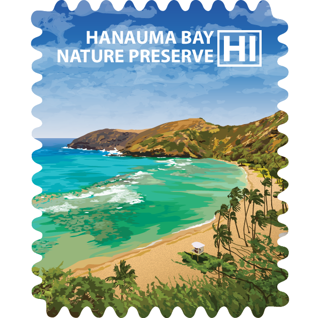 Hanauma Bay Nature Preserve Travel Stamp – Travel Stamps