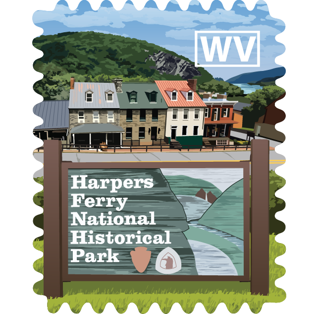Harpers Ferry NHP Entrance Sign Edition Travel Stamp – Travel Stamps
