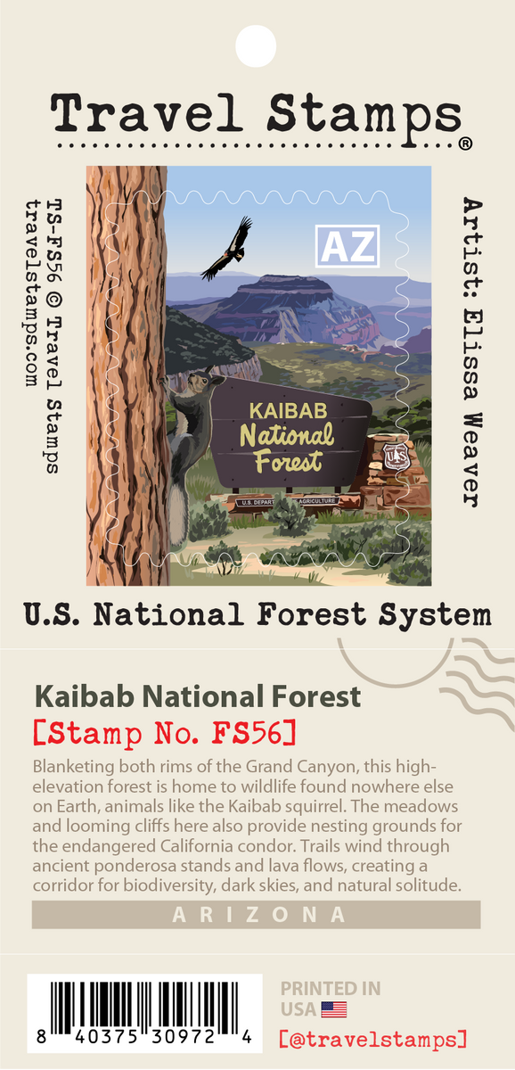 Kaibab National Forest Travel Stamp – Travel Stamps