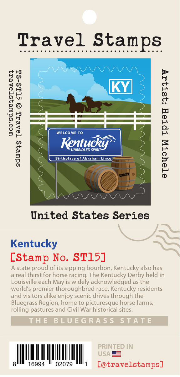 Kentucky Travel Stamp – Travel Stamps
