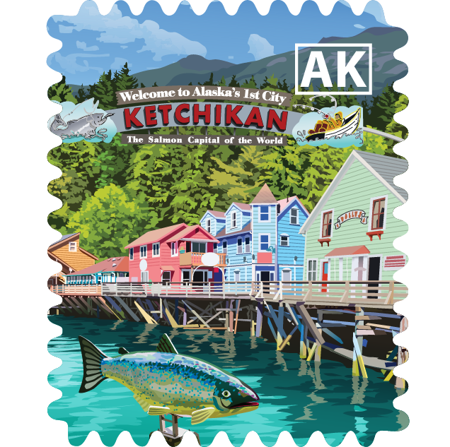 Ketchikan Travel Stamp – Travel Stamps