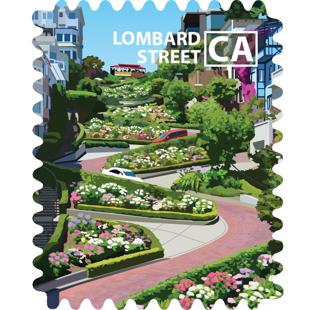 Lombard Street Travel Stamp – Travel Stamps