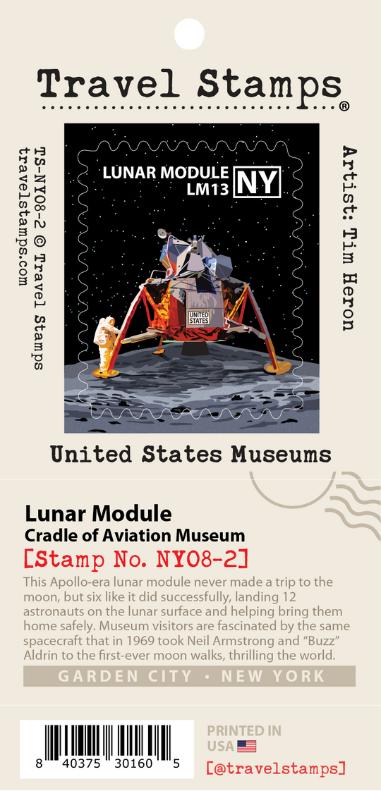 Cradle of Aviation Museum - Lunar Module LM13 Travel Stamp – Travel Stamps