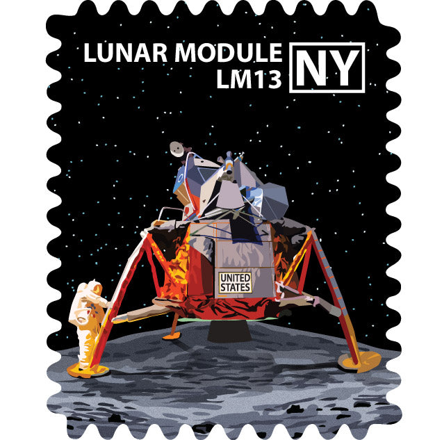 Cradle of Aviation Museum - Lunar Module LM13 Travel Stamp – Travel Stamps
