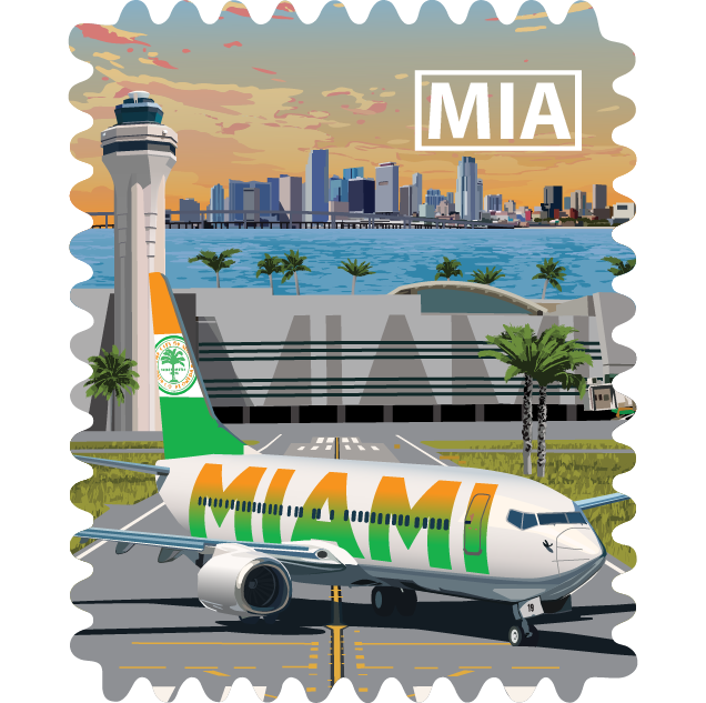 Miami International Airport Travel Stamp – Travel Stamps