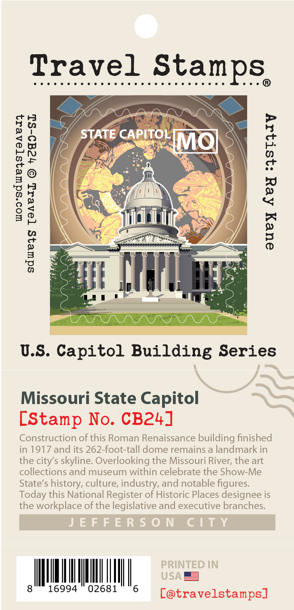 Missouri State Capitol Travel Stamp – Travel Stamps