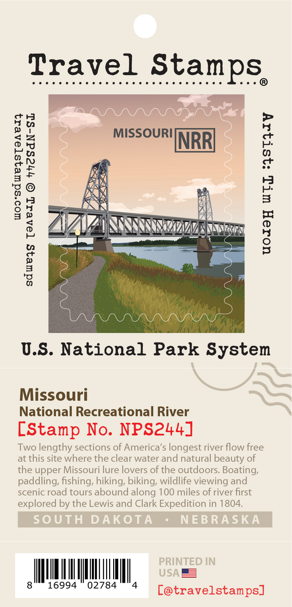 Missouri National Recreational River Travel Stamp – Travel Stamps