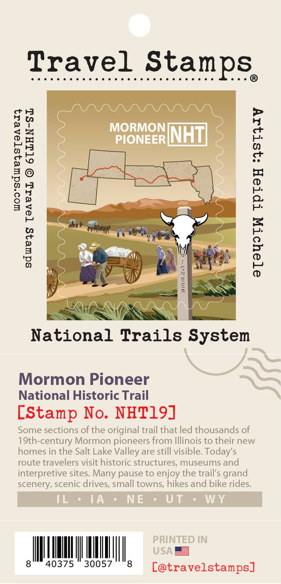 Mormon Pioneer National Historic Trail Travel Stamp – Travel Stamps