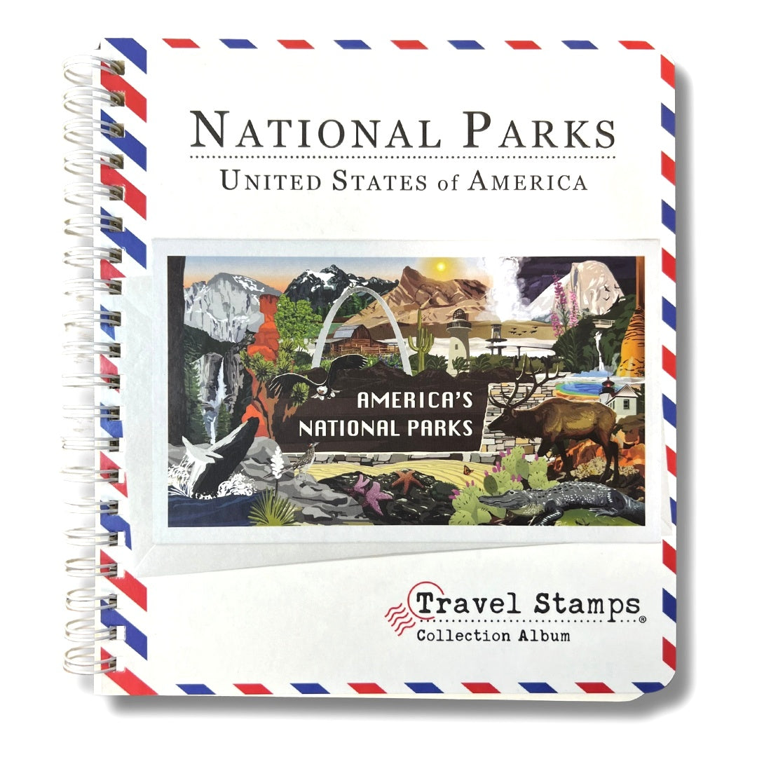 U.S. National Parks Travel Stamps Collection Album