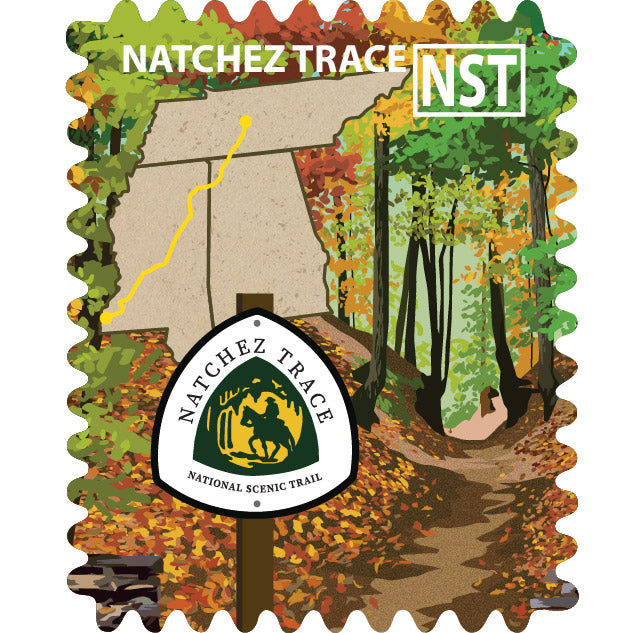 Natchez Trace National Scenic Trail Travel Stamp – Travel Stamps