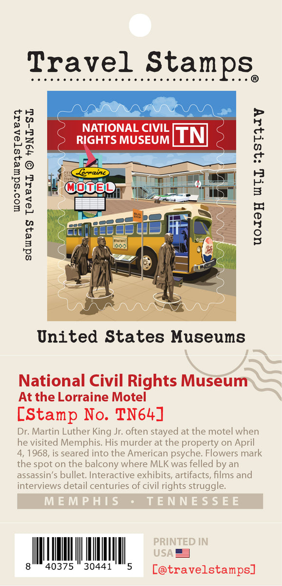 National Civil Rights Museum at the Lorraine Motel Travel Stamp ...