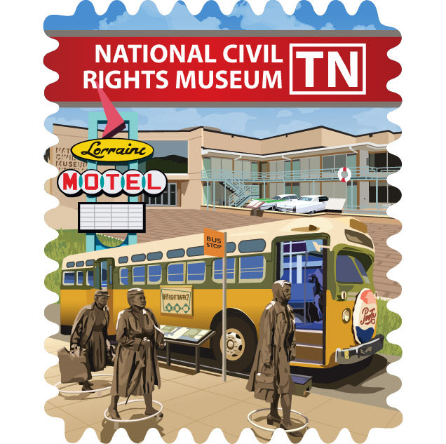 National Civil Rights Museum at the Lorraine Motel Travel Stamp ...