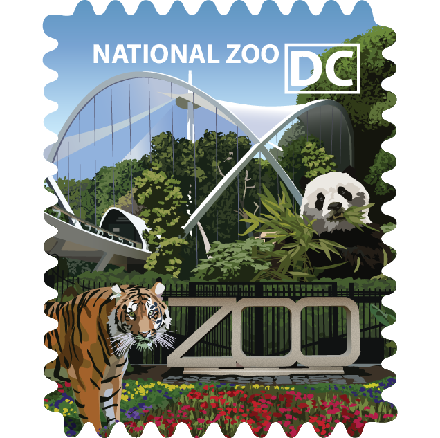 National Zoo Travel Stamp – Travel Stamps