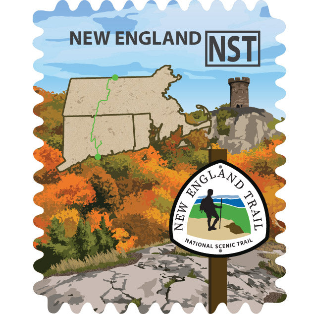 New England National Scenic Trail Travel Stamp – Travel Stamps