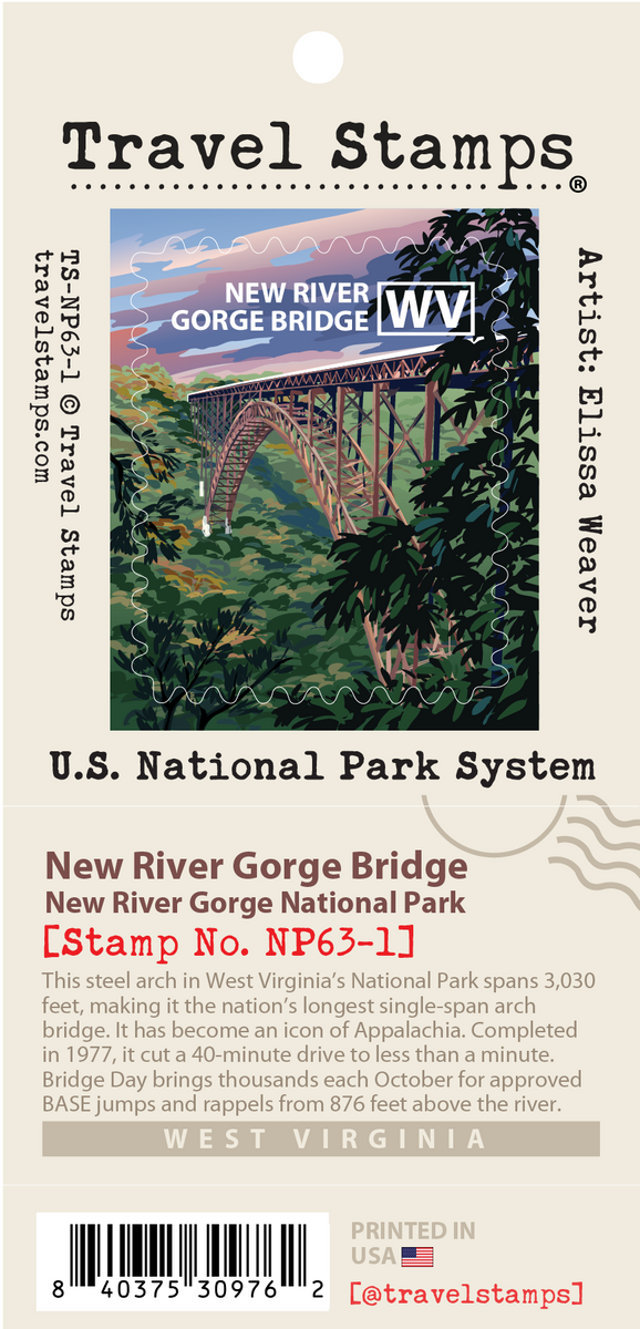 New River Gorge National Park & Preserve Travel Stamp – Travel Stamps