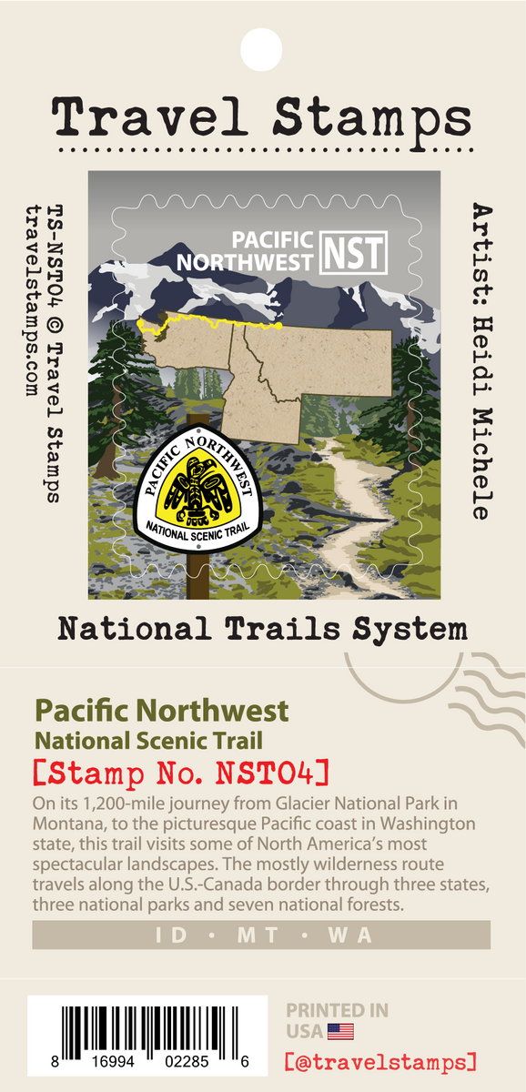 Pacific Northwest Trail Travel Stamp – Travel Stamps