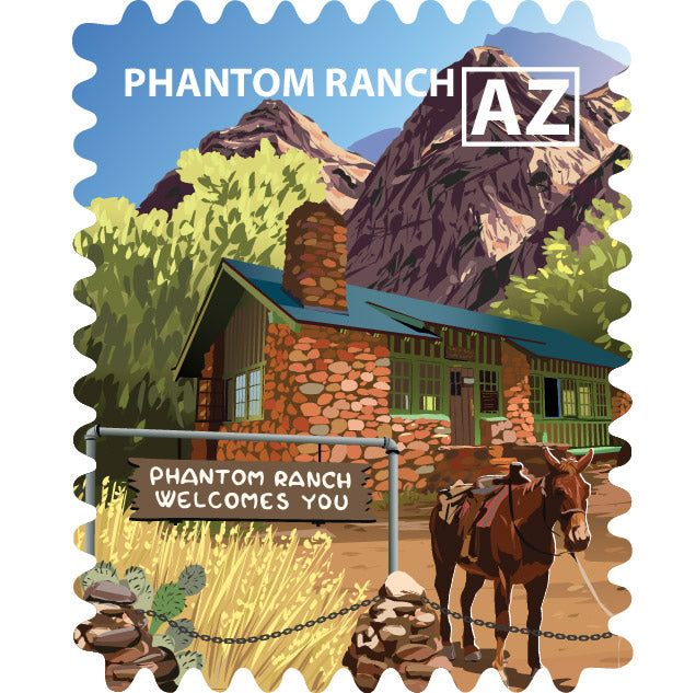 Grand Canyon National Park - Phantom Ranch Travel Stamp – Travel Stamps