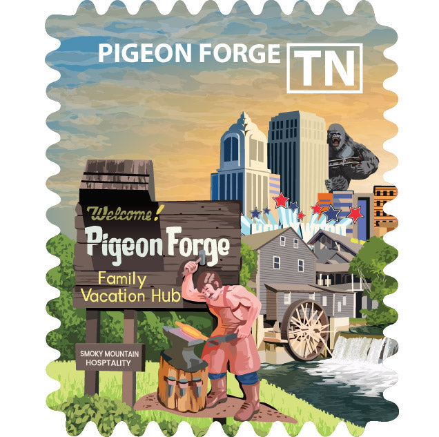 Pigeon Forge Travel Stamp – Travel Stamps