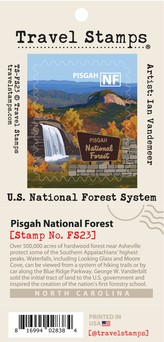 Pisgah National Forest Travel Stamp – Travel Stamps