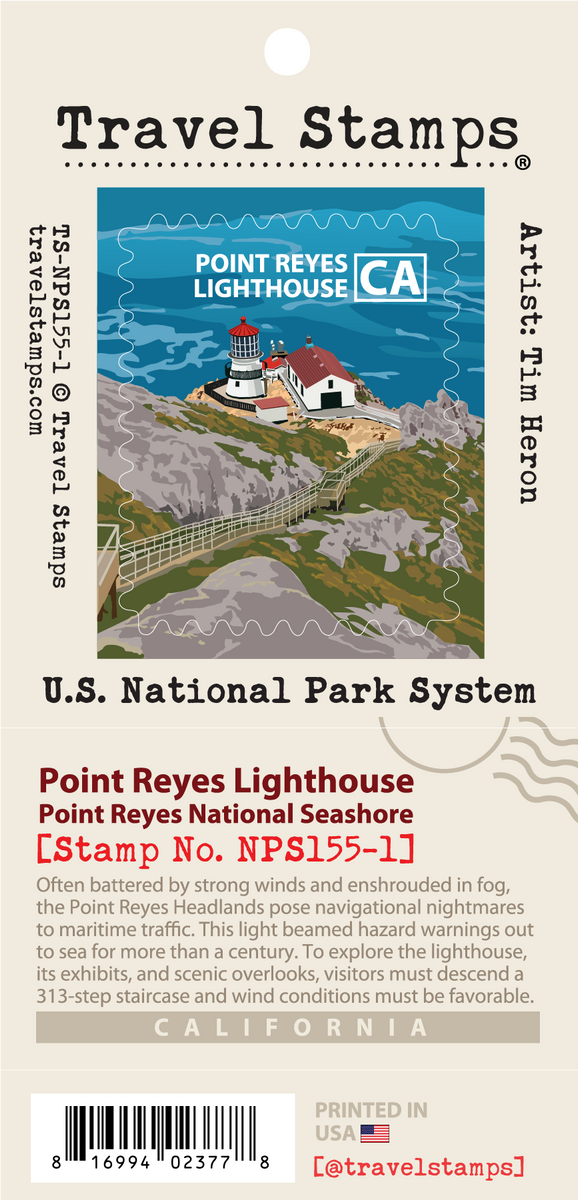 Point Reyes Lighthouse Travel Stamp – Travel Stamps